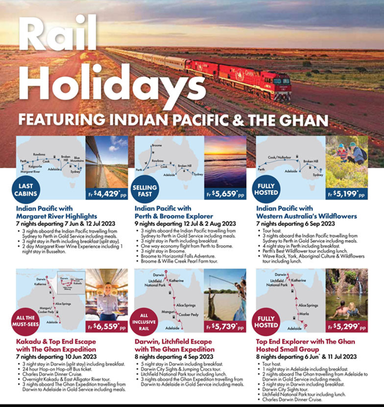 Travel Brochures | Holidays of Australia & the World - Great Rail ...