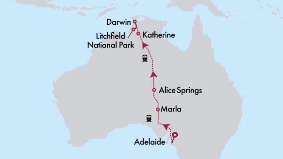The Ghan | Holidays of Australia & the World - Great Rail, Cruise ...